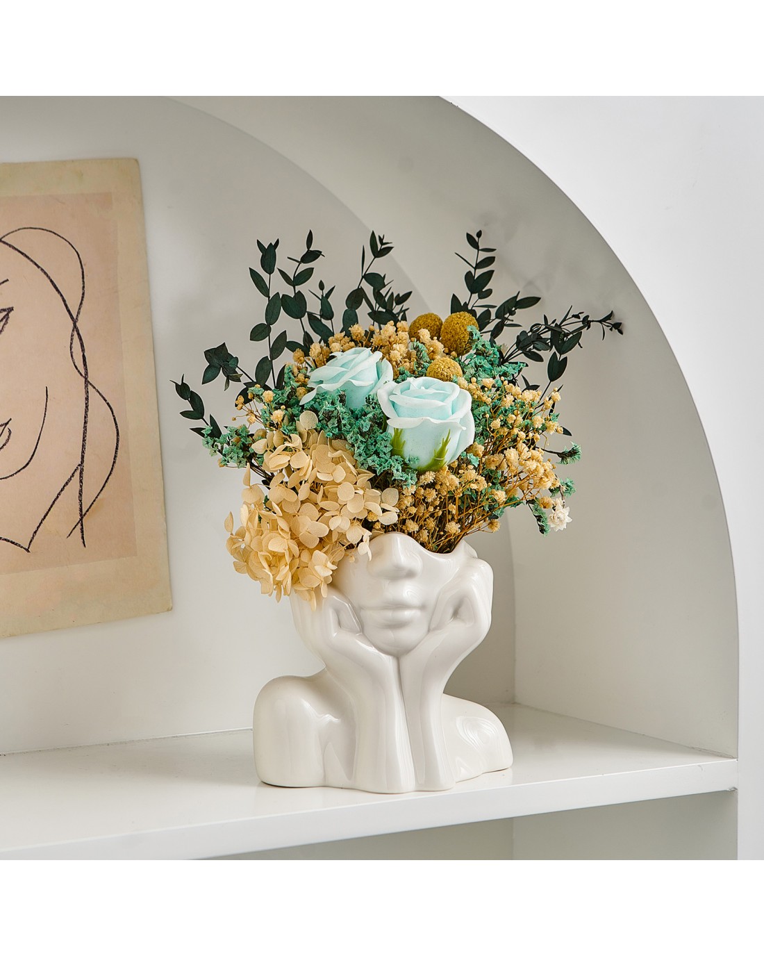 The Face Of The Company Ceramic Sculpture Statue Vase Figurine