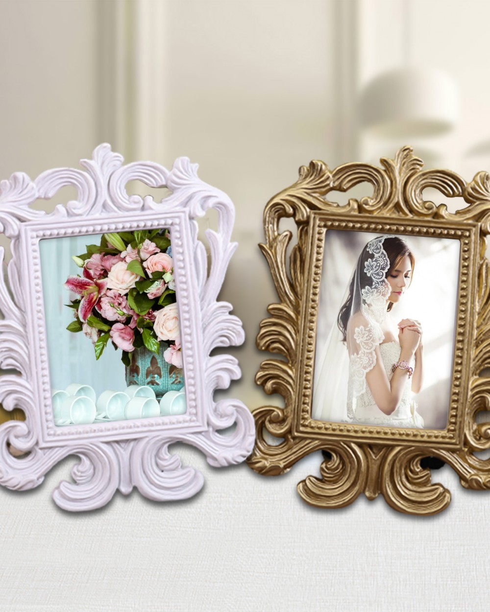 Vintage Shapely Elegant Mini Photo Frames