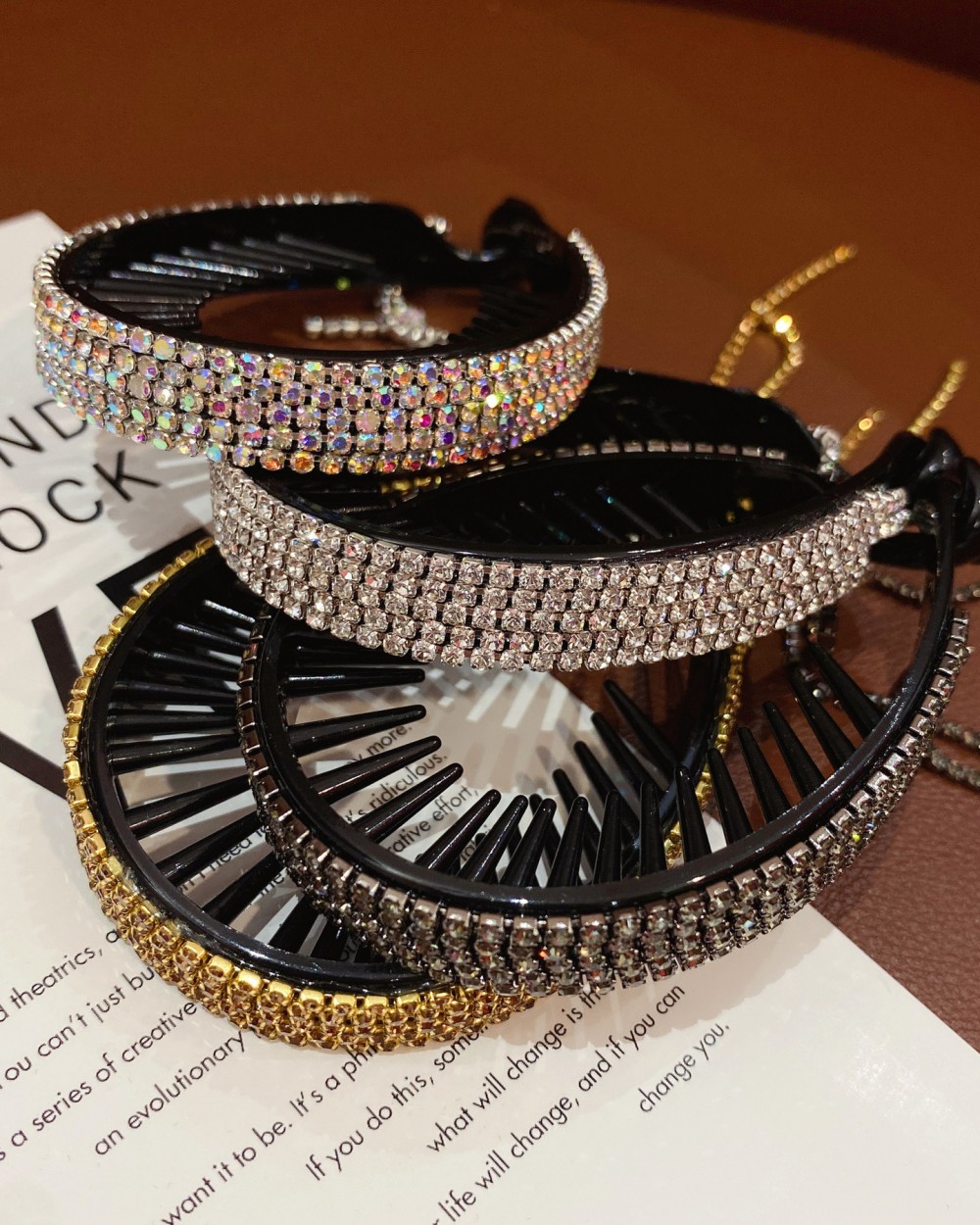 Elegant Rhinestone Thumbelina and Tinker Bell Ballerina Bun Accessory