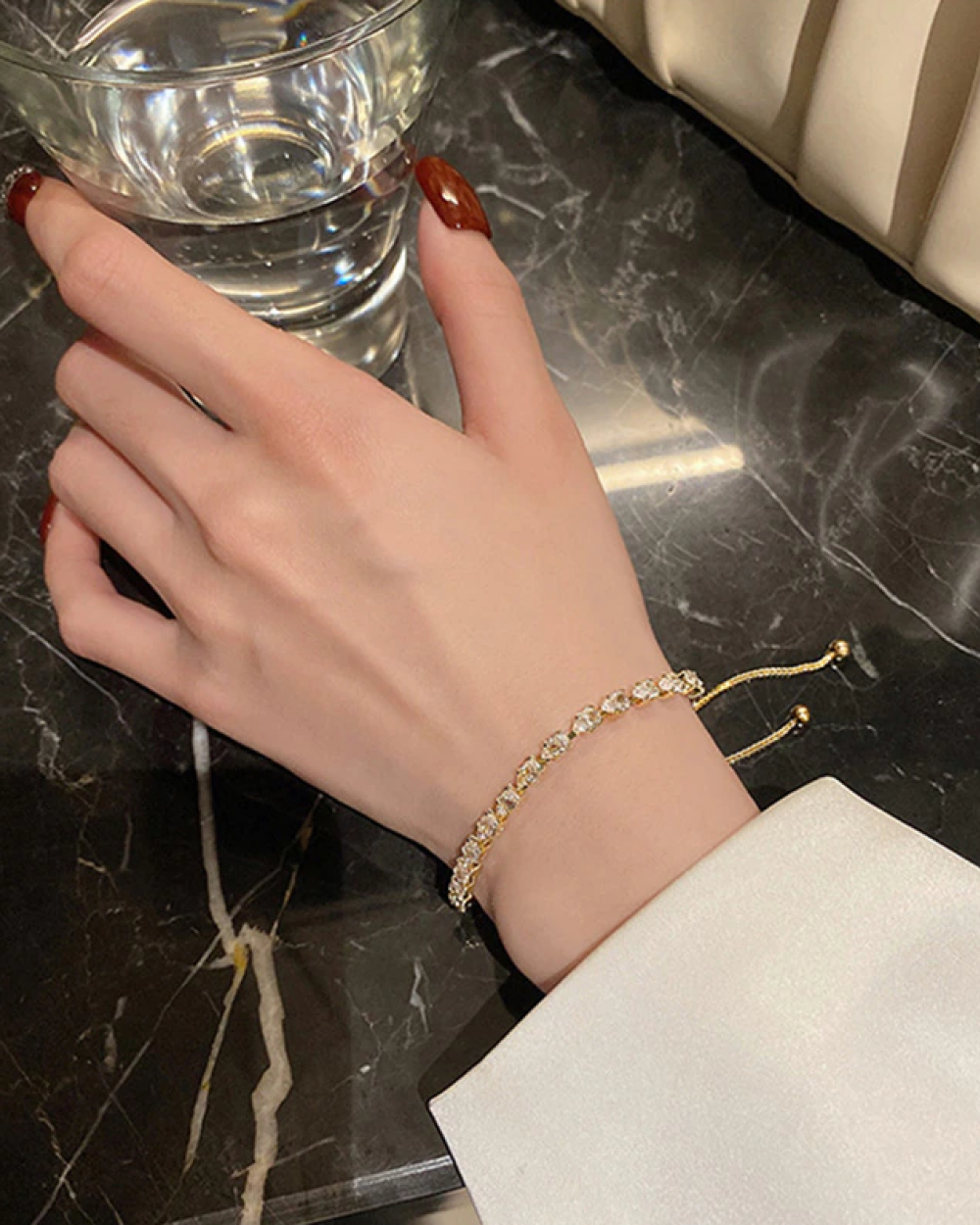 Sparkly Adjustable Rhinestone Beauty Bracelet